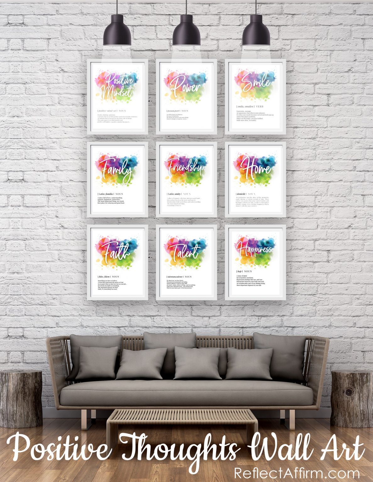 Positive Thoughts Posters - Reflect Affirm