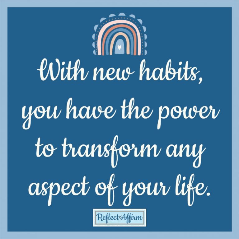 Habit Affirmations - Reflect Affirm