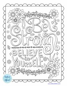 Growth Mindset Coloring Pages - Reflect Affirm