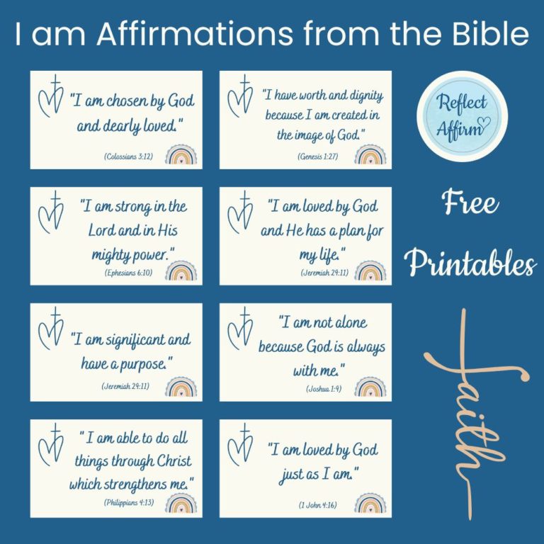 I AM AFFIRMATIONS FROM THE BIBLE - Reflect Affirm