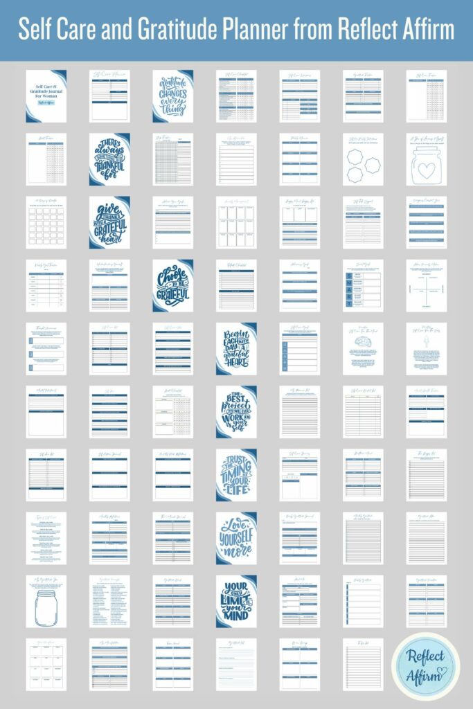 Gratitude and Self Care Journal for Women - Reflect Affirm