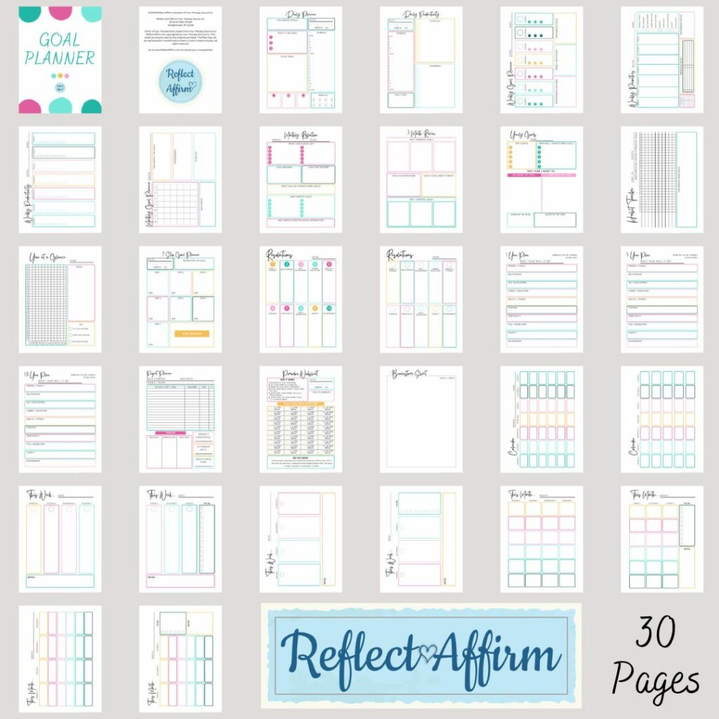 Timeless Goal Planner PDF - Reflect Affirm